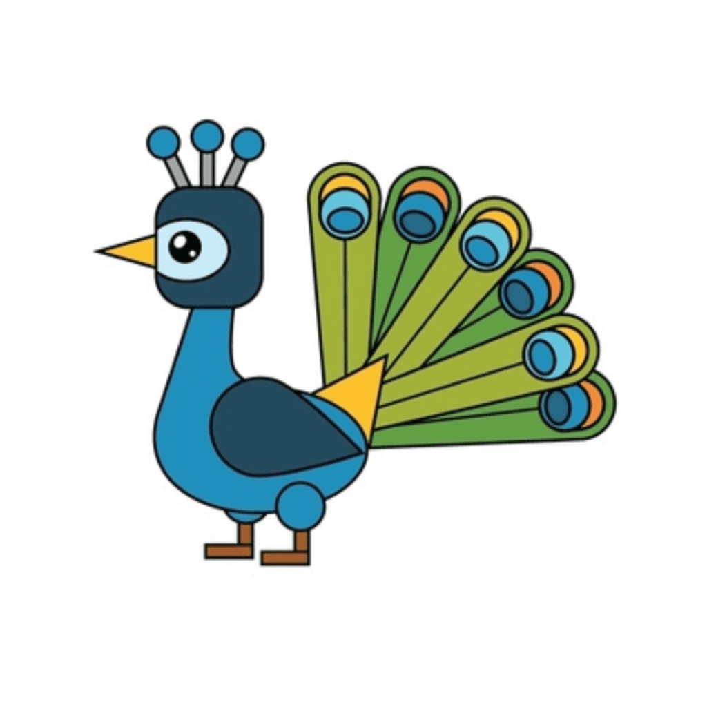 How to Draw a Peacock: Perfect Guide for Kids in 6 easy steps!