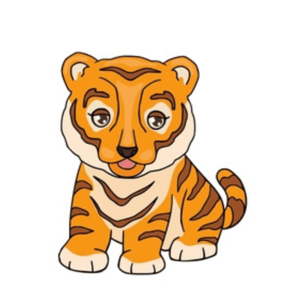 Stepwise Tutorial on How to Draw a Tiger Easy for Kids!