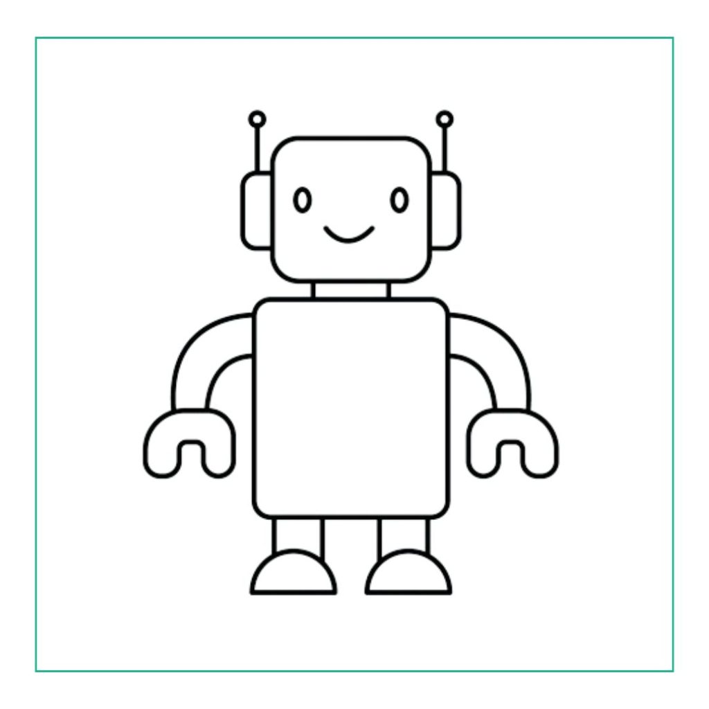 Fun Robot Drawing for kids in just 4 steps!