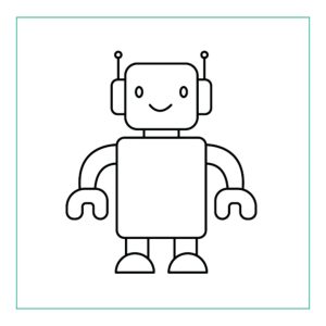 Fun Robot Drawing for kids in just 4 steps!