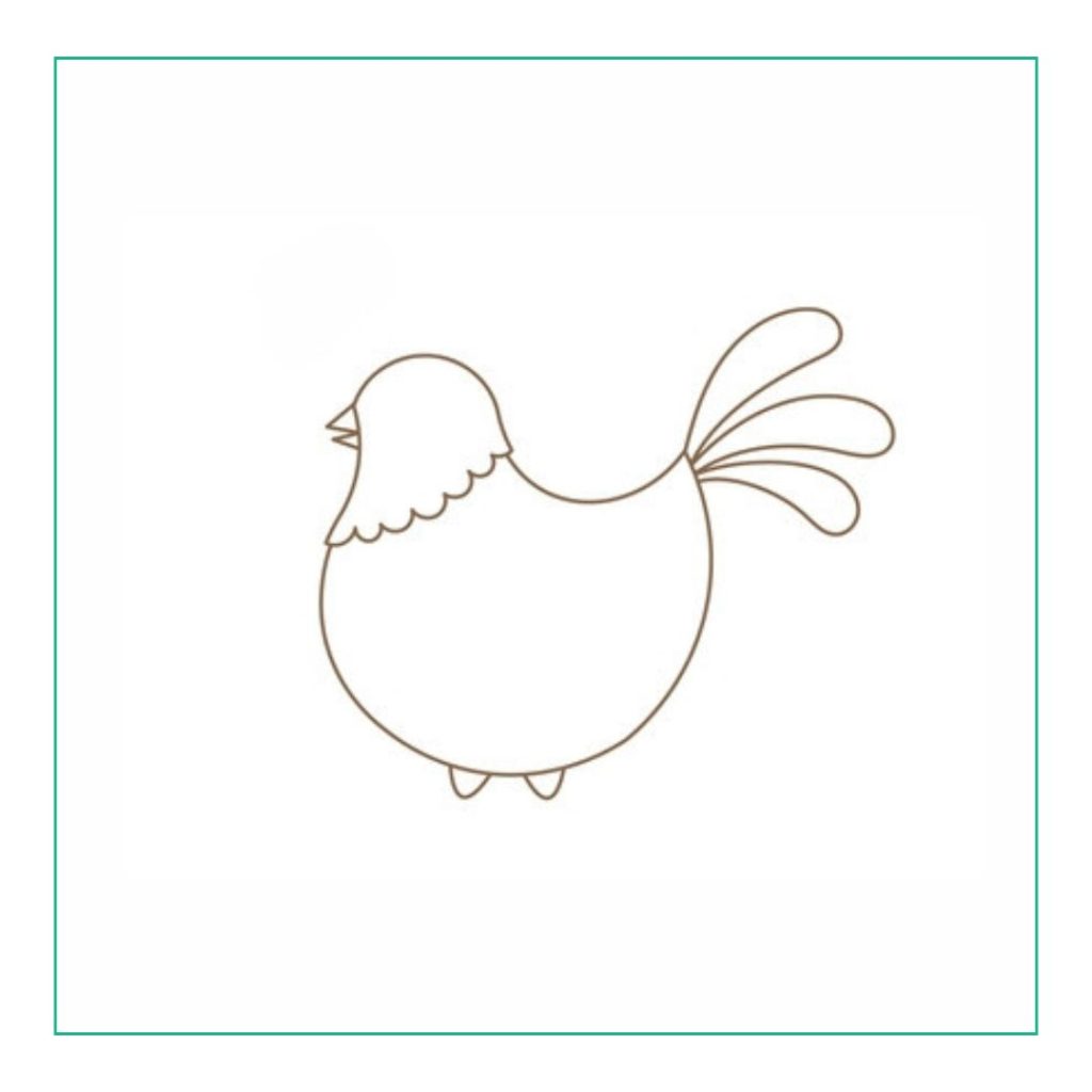 Hen Drawing for Kids: Create Joy and Color in Just 5 Minutes