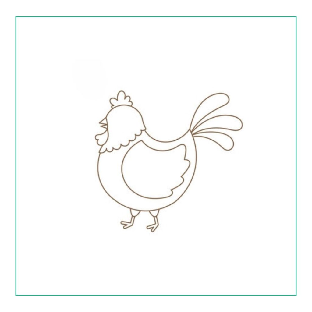 Hen Drawing for Kids: Create Joy and Color in Just 5 Minutes