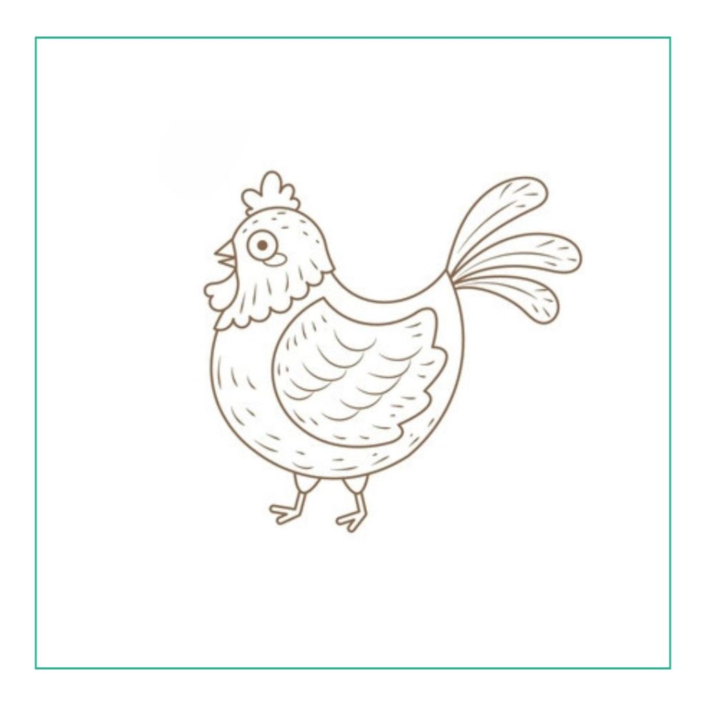 Hen Drawing for Kids: Create Joy and Color in Just 5 Minutes