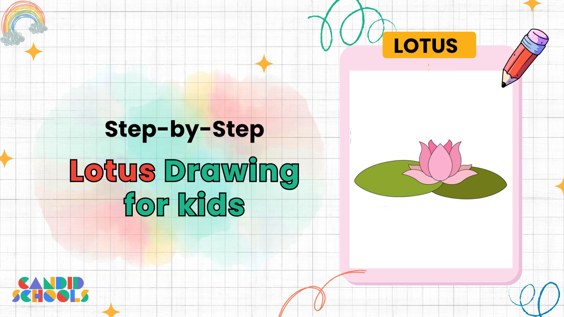 Lotus Drawing for Kids: Easy and Simple 5-Minute Guide