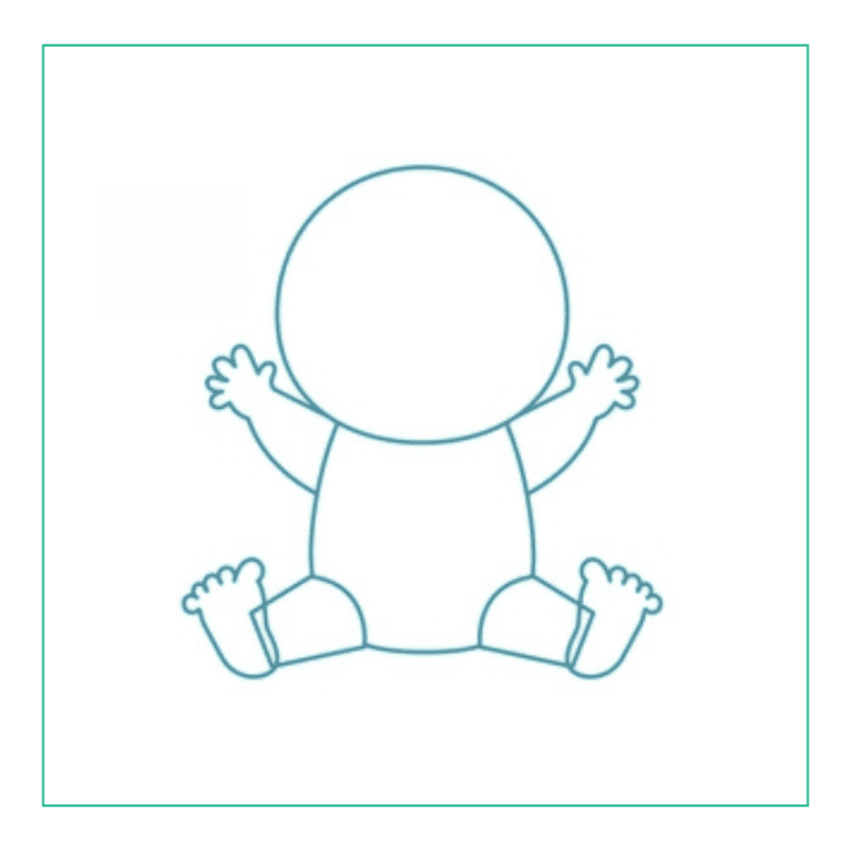 Fun Baby Drawing for Kids in just 6 steps!