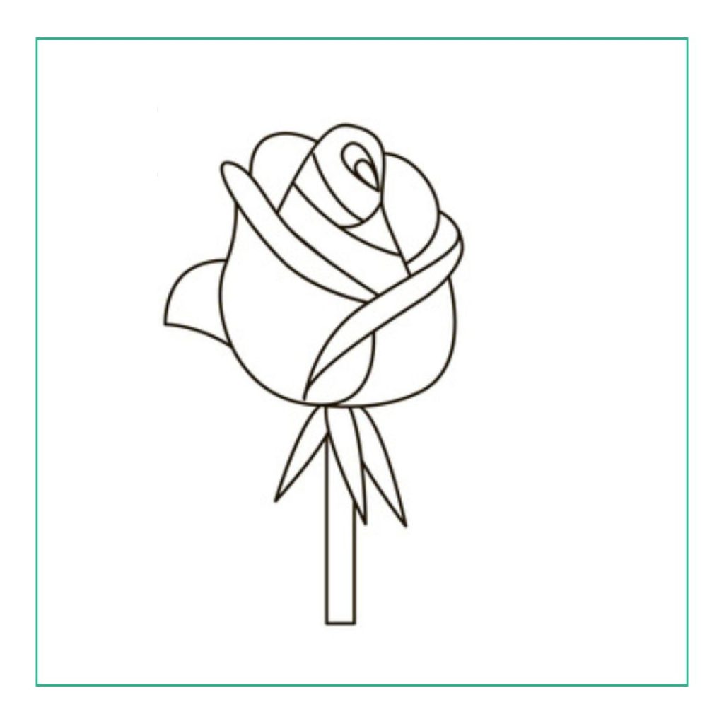 Easy Rose Drawing for Kids in just 5 minutes!