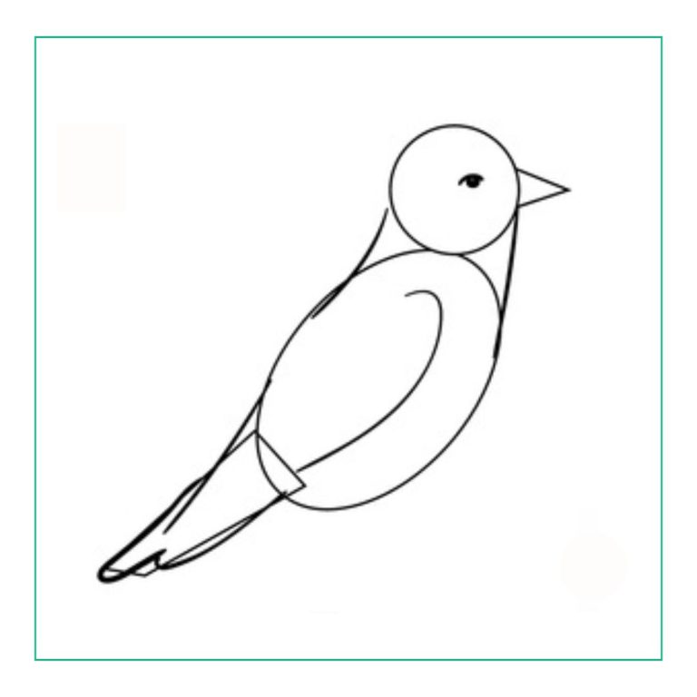 Easy to follow Sparrow Drawing for Kids in 5 mins!