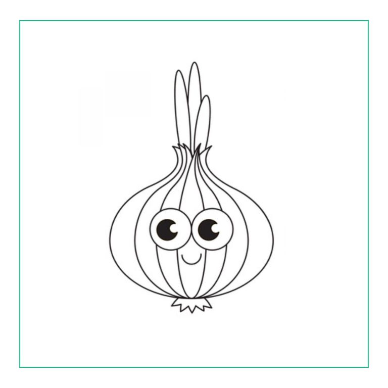 Onion Drawing For Kids | Easy 5 Min Guide
