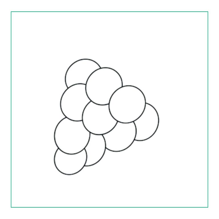 Tasty Grapes Drawing for Kids in an Easy Way in just 4 steps!