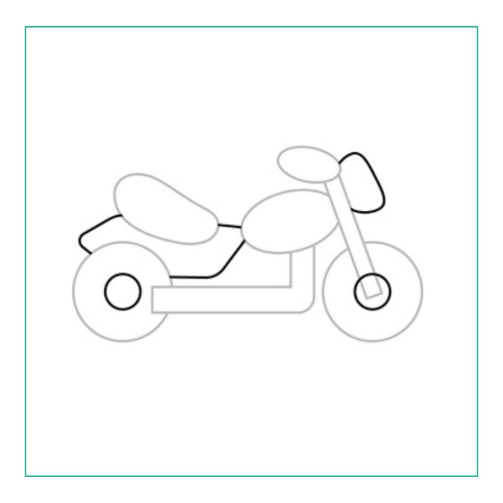 Easy Bike Drawing for Kids in 6-Steps!