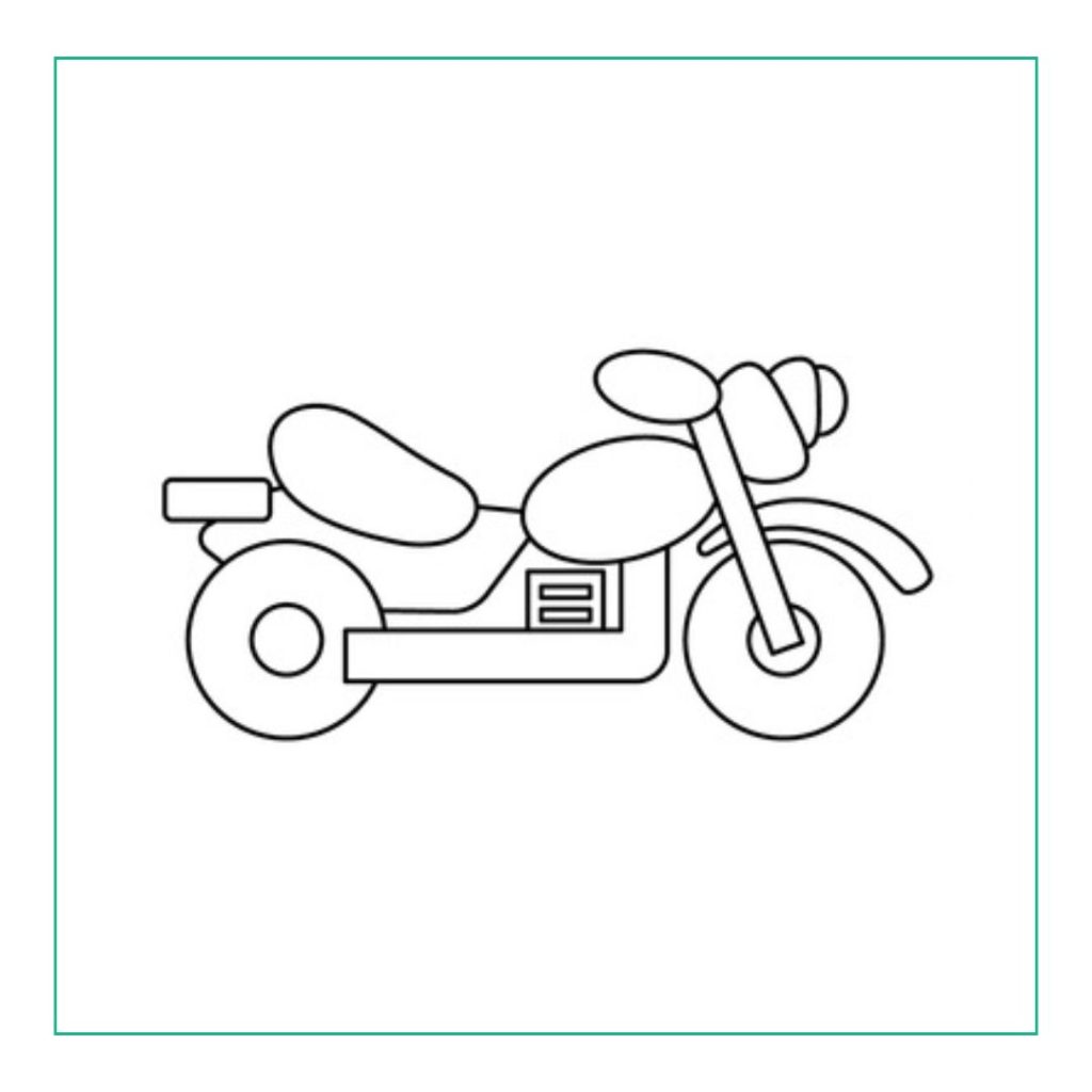 Easy Bike Drawing for Kids in 6-Steps!