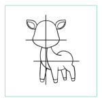 Fun Deer Drawing for Kids in just 6 steps!