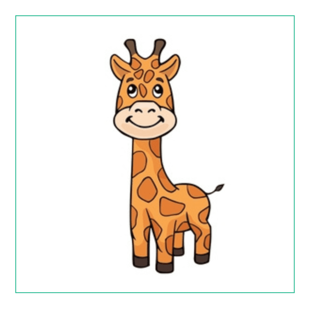 Fun and Easy Giraffe Drawing for Kids in just 5 steps!