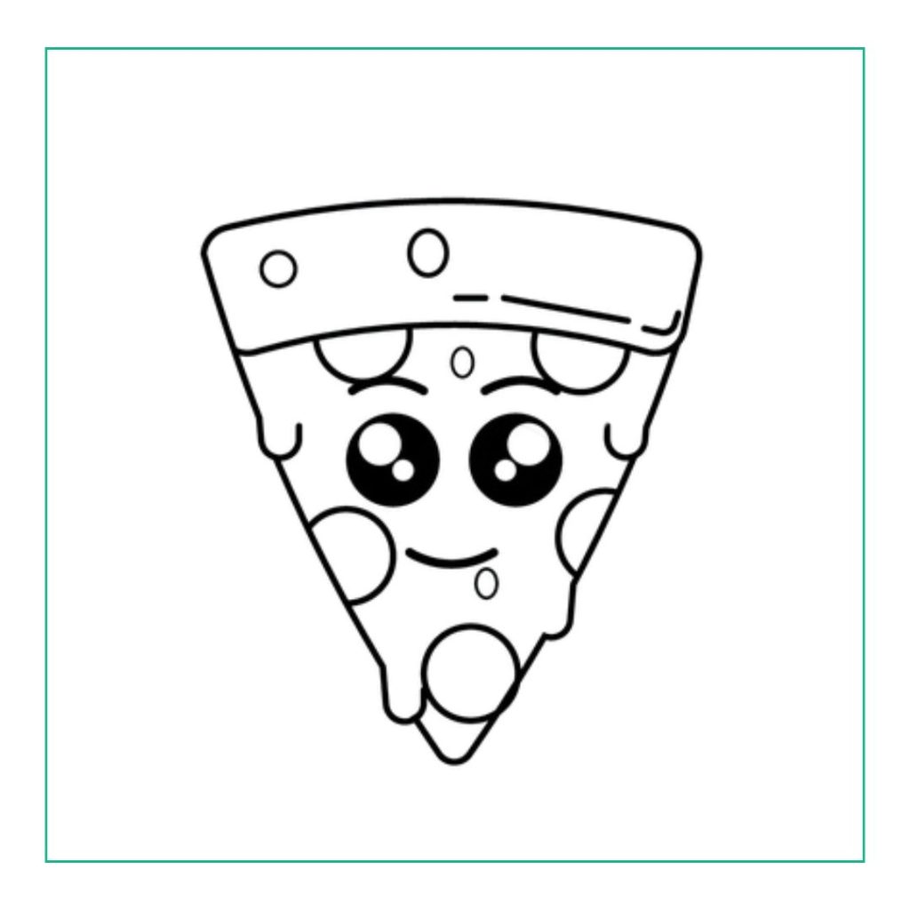 Pizza Drawing for Kids : Easy 5 Min Guide