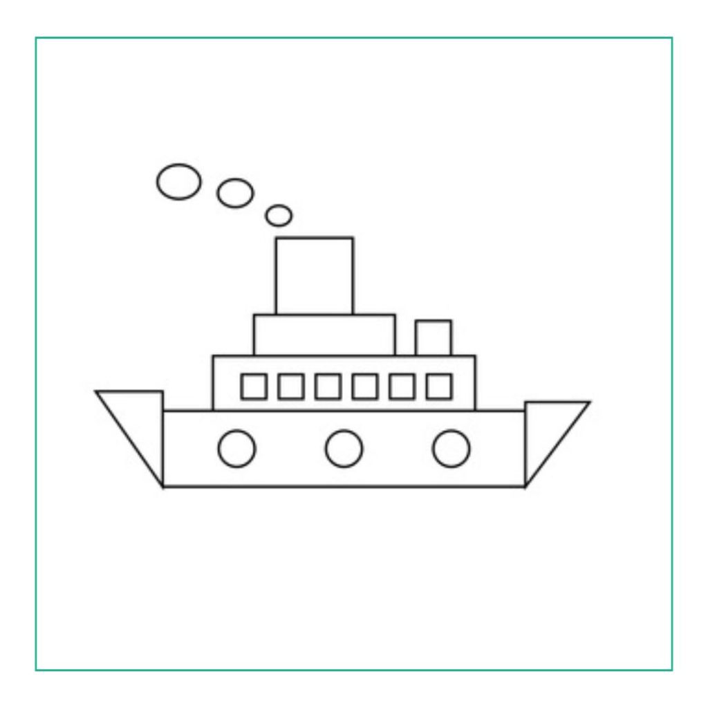 Easy Ship Drawing for kids in just 5 steps!