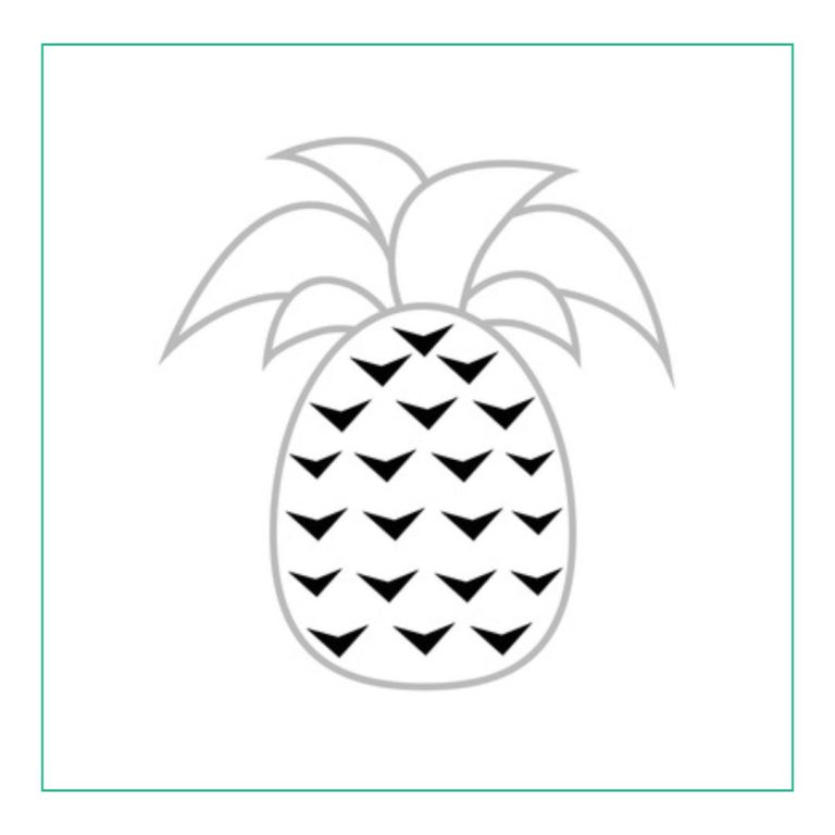 Easy Pineapple Drawing for Kids in just 5 steps!