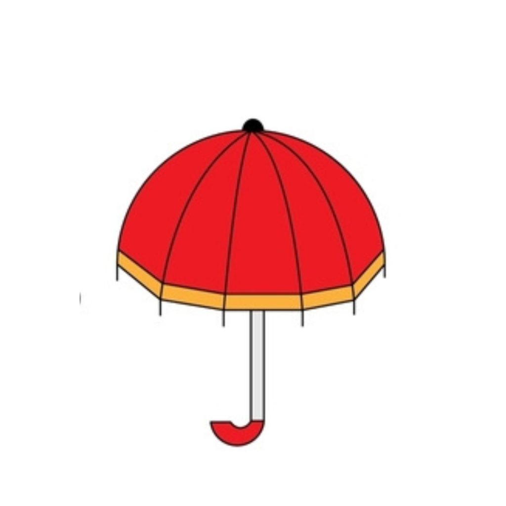 Fun Umbrella Drawing for Kids in just 6 steps!